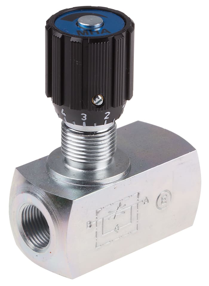RS PRO | RS PRO Inline Mounting Hydraulic Flow Control Valve, G 3/8 ...