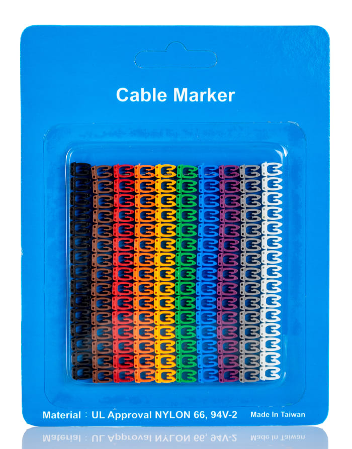 RS PRO | RS PRO Clip On Cable Markers, Black, Brown, Green, Grey ...