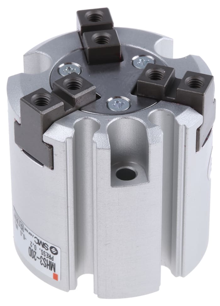 MHS3-20D SMC | SMC 3 Finger Double Action Pneumatic Gripper, MHS3-20D, Parallel Gripping Type ...