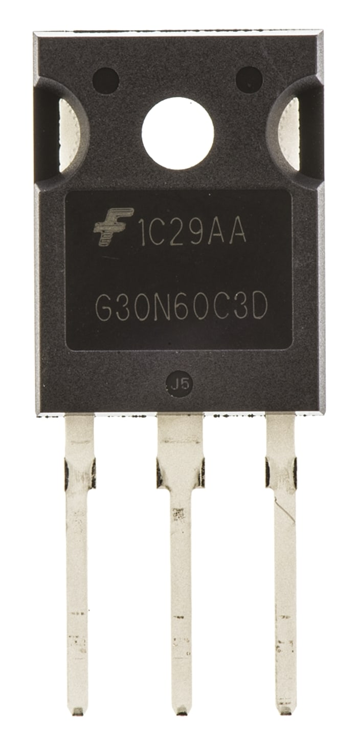 HGTG30N60C3D Fairchild Semiconductor | Fairchild HGTG30N60C3D IGBT, 63 ...
