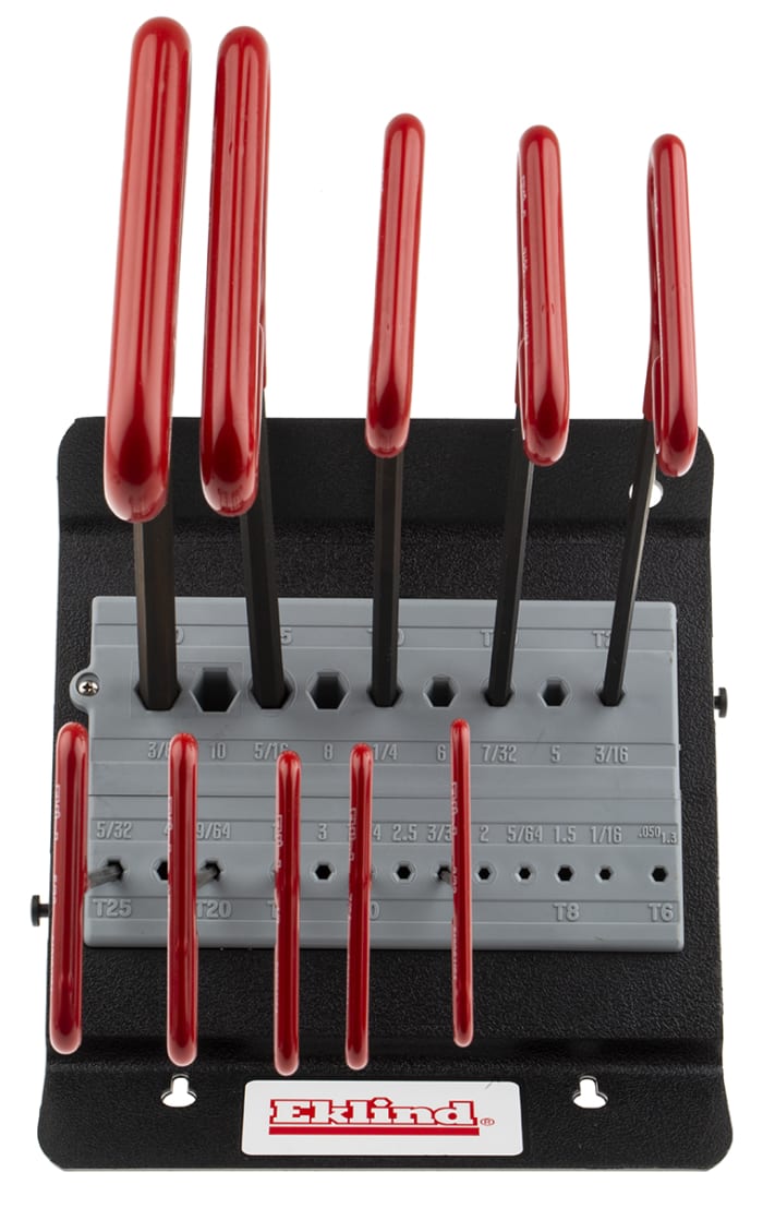 RS PRO | RS PRO 10 piece T Shape Metric Hex Key Set, 1/4 → 9/64in | 247 ...