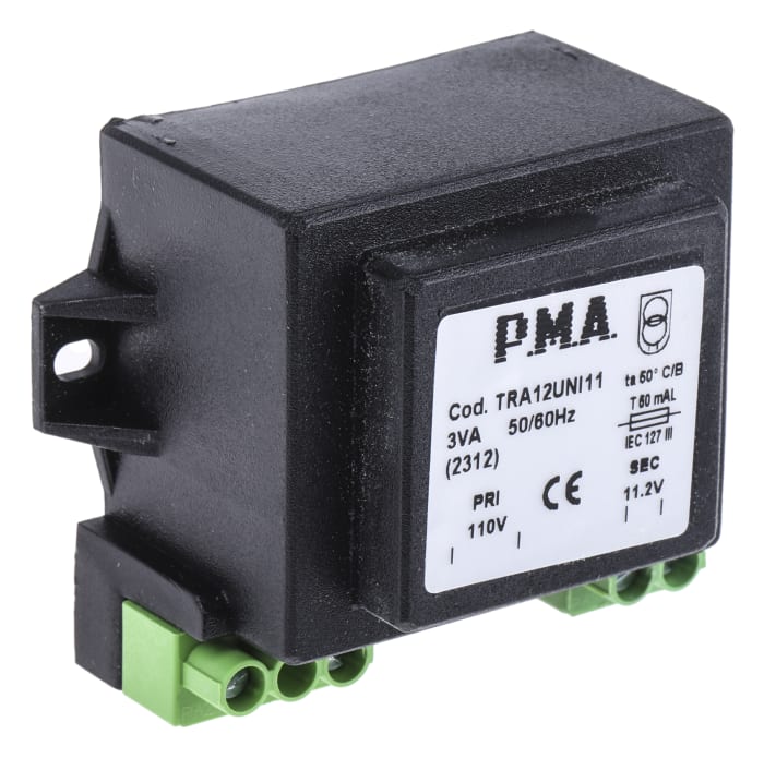 TRA12UN111 Carel | Carel 3VA 1 Output Chassis Mounting Transformer, 12V ...
