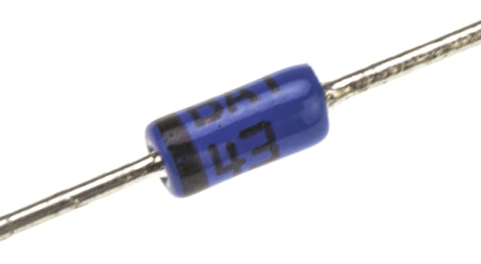 BAT43 STMicroelectronics | STMicroelectronics 30V 200mA, Schottky Diode, 2-Pin DO-35 BAT43 | 102 ...