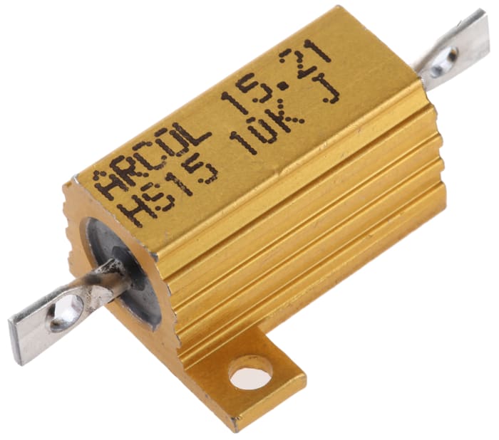 HS15 10K J Arcol | Arcol, 10kΩ 15W Wire Wound Chassis Mount Resistor ...