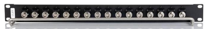 RS PRO | BNC 16 Port Loaded Rack Patch Panel, 1U Rack Height | 252-2982 | RS