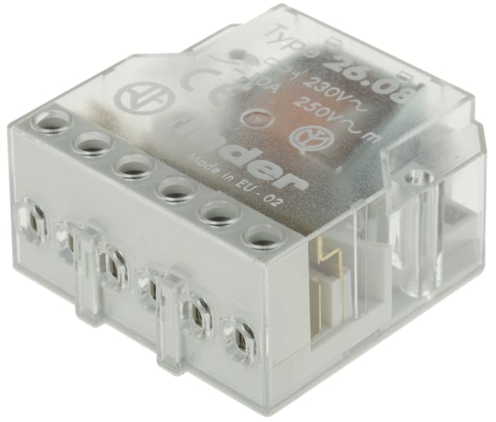 26.08.8.230.0000 Finder | Finder Panel Mount Modular Step Relay, 230V ...
