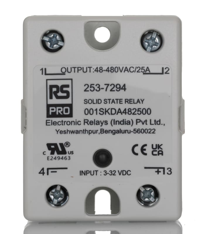 RS PRO | RS PRO Solid State Relay, 25 Amps Load, Panel Mount, Surface ...