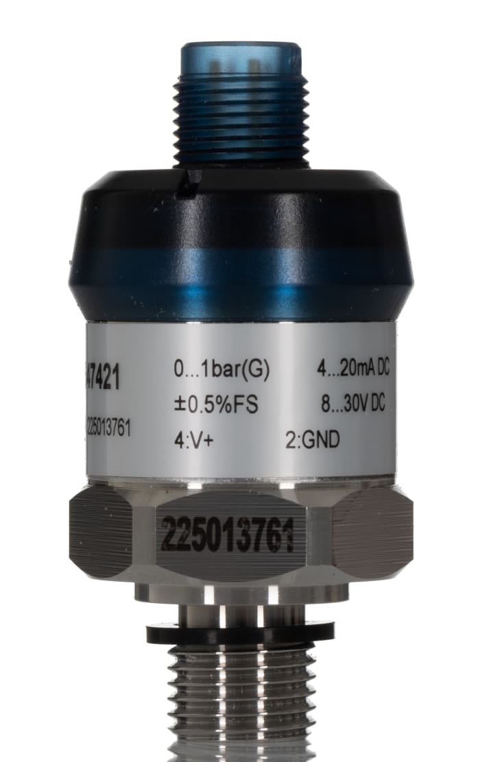RS PRO | RS PRO Pressure Sensor, 0bar Min, 1bar Max, Gauge Reading | 254-7421 | RS Components