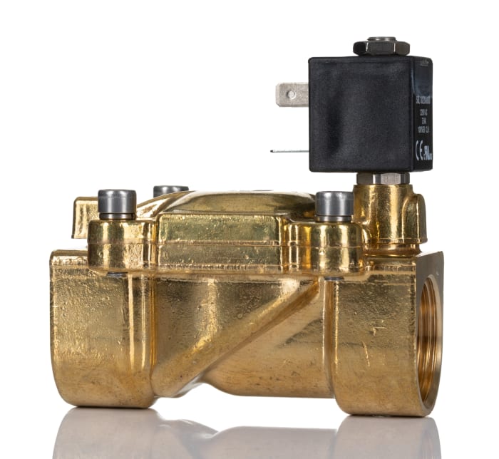 RS PRO | RS PRO Solenoid Valve, 2 Port, NC, 220 V 1 in, 1 in | 255-4185 ...