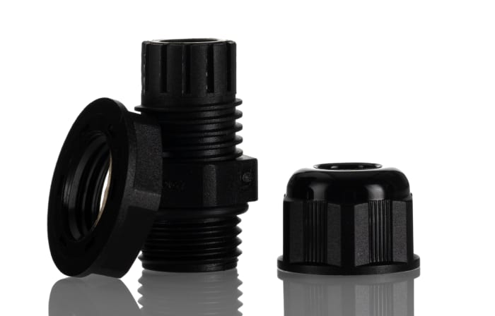 1427NCGPG7B Hammond | Hammond 1427NCG Series Black Nylon Cable Gland ...
