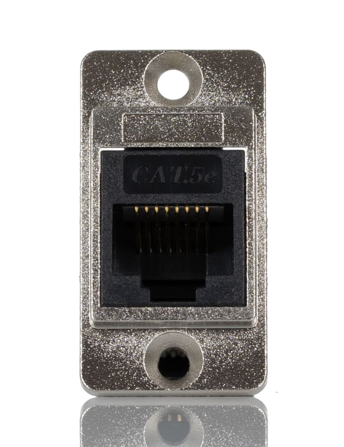RS PRO | RS PRO Single-Port RJ45 Female Feedthrough Ethernet Connector ...