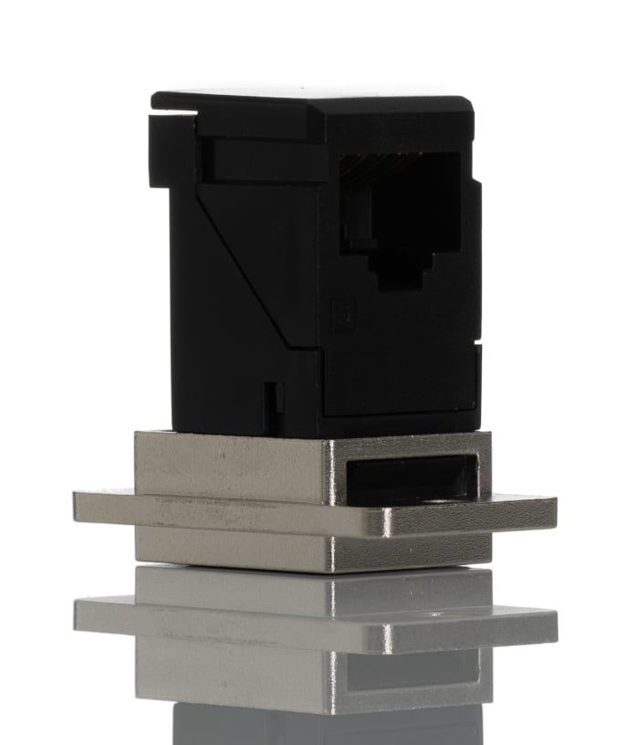 RS PRO | RS PRO Single-Port RJ45 Female Feedthrough Ethernet Connector ...