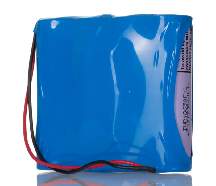 RS PRO | Batería recargable de Ión-Litio, 14.4V, 3.5Ah, 4 celdas 18650 ...