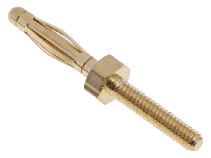 22.1100 Staubli | Staubli Gold Male Banana Plug, 2mm Connector, 25A ...