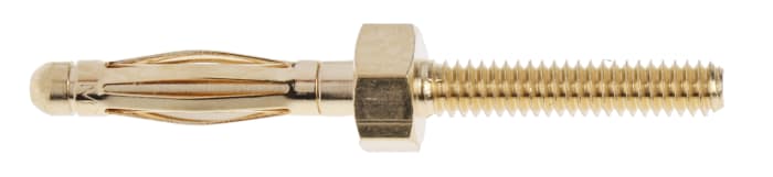 22.1100 Staubli | Staubli Gold Male Banana Plug, 2mm Connector, 25A ...
