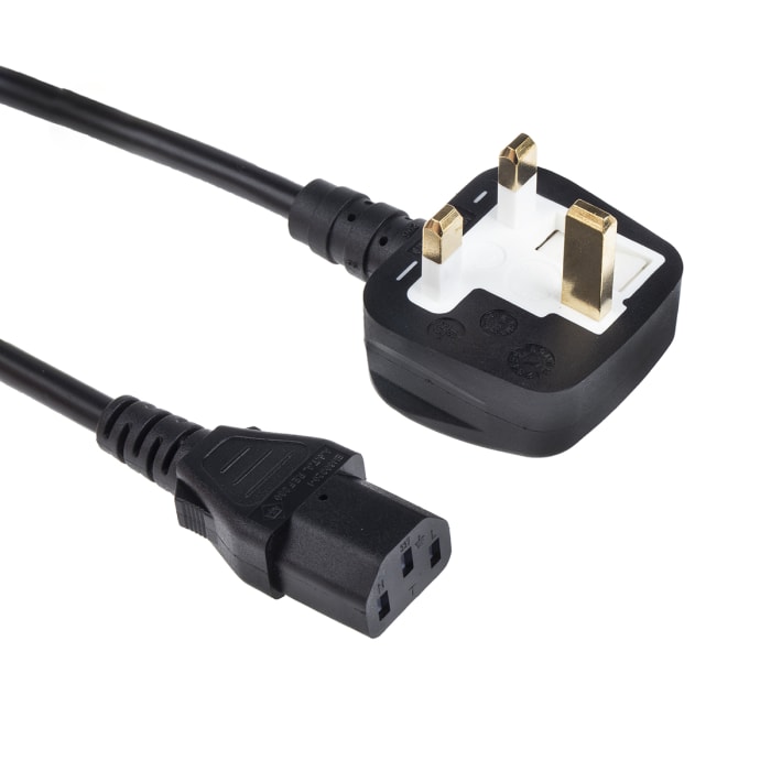 RS PRO | RS PRO IEC C13 Socket to GB BS1363 Plug Power Cord, 3m | 262 ... RS PRO | RS PRO IEC C13 Socket to GB BS1363 Plug Power Cord, 3m | 262 ...
