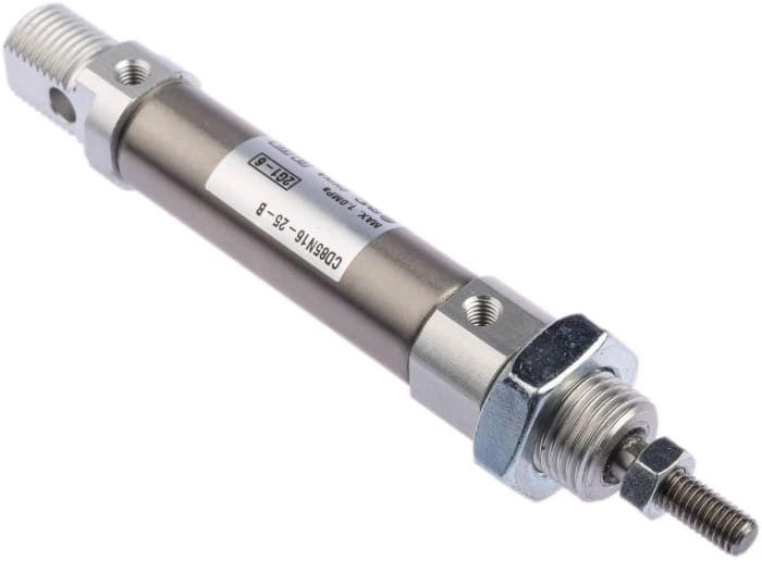 CD85N16-25-B SMC | SMC Pneumatic Piston Rod Cylinder - 16mm Bore, 25mm Stroke, C85 Series ...