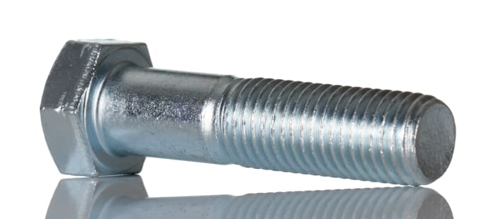 RS PRO | Perno hexagonal Galvanizado brillante, Acero, M16 x 65mm 2mm ...