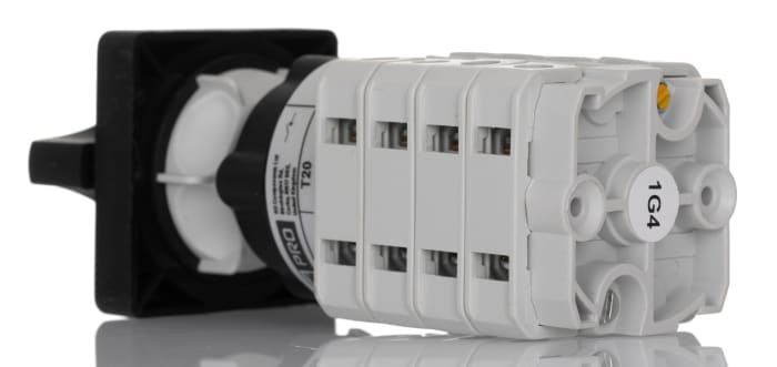 RS PRO | RS PRO, 8P 2 Position 60° Rotary Cam Switch, 500V ac, 25A, Knob Actuator | 265-7682 | RS