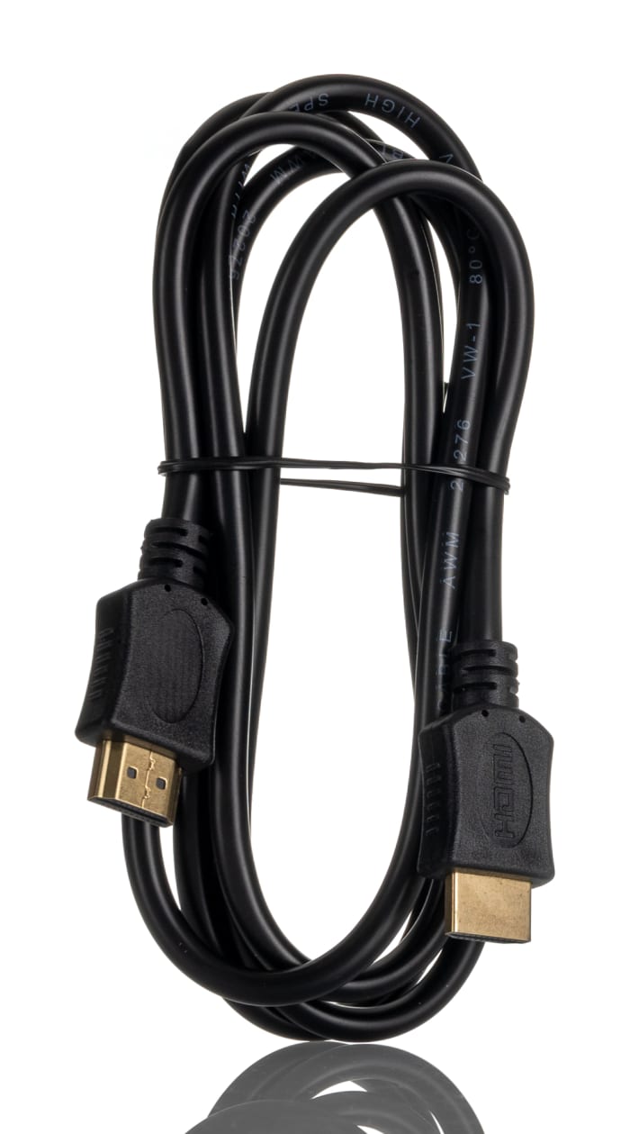 RS PRO | RS PRO HDMI 1.4, 1.5m Male HDMI to Male HDMIPremium High Speed 4K @ 60Hz | 266-8470 | RS