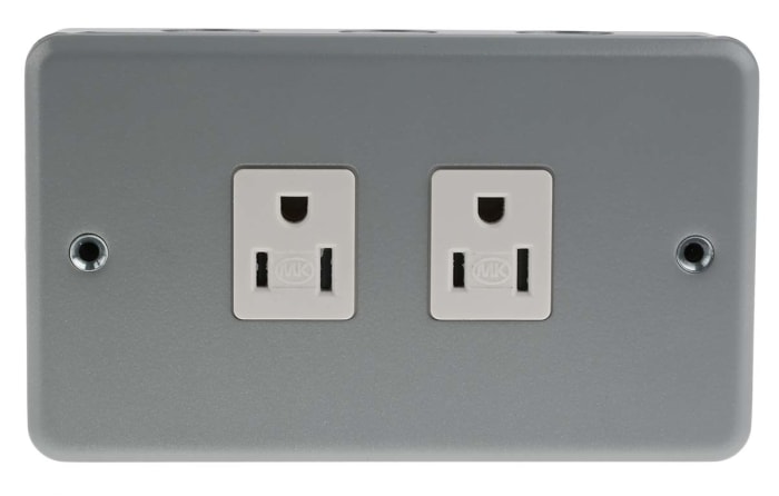 K2272 ALM MK Electric | MK Electric 2 Gang Plug Socket, 15A, NEMA 5-15R ... K2272 ALM MK Electric | MK Electric 2 Gang Plug Socket, 15A, NEMA 5-15R ...