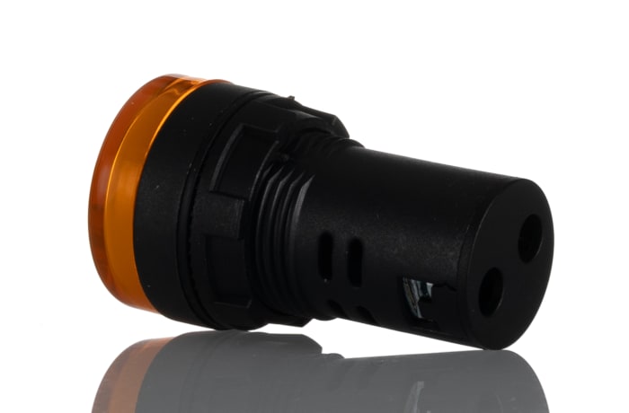 RS PRO | RS PRO, Panel Mount Yellow LED Pilot Light, 22mm Cutout, IP65 ...