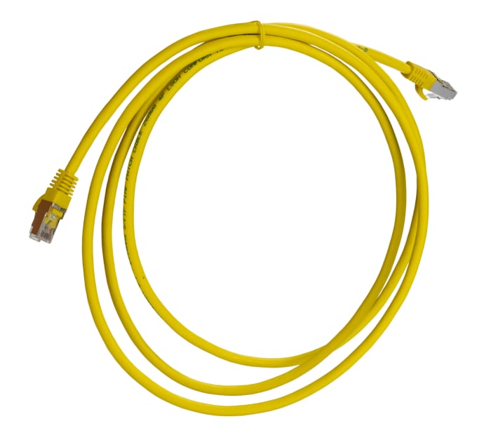 RS PRO | RS PRO, 2m Cat8, Yellow RJ45 to Male RJ45 Male, S/FTP ...