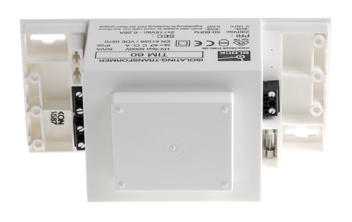 TIM 60 Block | Block 60VA 2 Output Chassis Mounting Transformer, 2 x ...