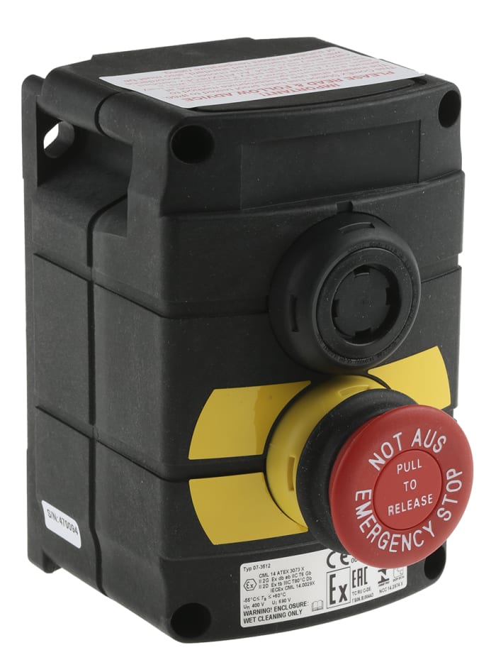 07-3512-10P74N84 Bartec | Bartec Control Station Switch - NO/NC, IP66 ...