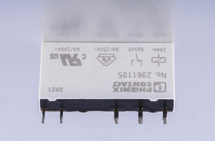 2961105 Phoenix Contact | Phoenix Contact PCB Mount Power Relay, 24V dc ...