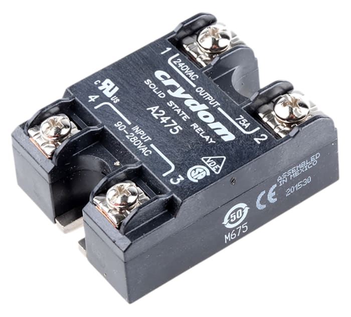 A2475 Sensata / Crydom | Sensata Crydom Solid State Relay, 75 A rms ...
