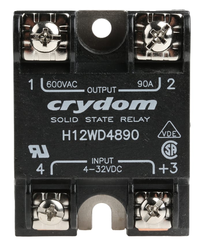 H12WD4890 Sensata / Crydom | Sensata Crydom H1 Series Solid State Relay ...