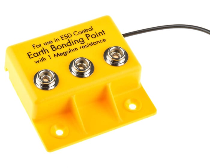 RS PRO | RS PRO ESD Earth Bonding Box With 10 mm Stud x 3 | 298-3957 | RS