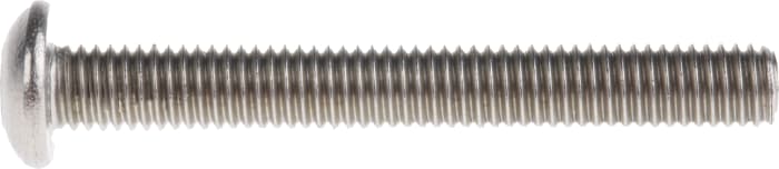RS PRO | RS PRO Stainless Steel Hex Socket Button Screw, ISO 7380, M5 x 40mm | 304-4766 | RS