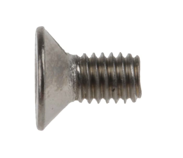 RS PRO | RS PRO Plain Stainless Steel Hex Socket Countersunk Screw, ISO 10642, M3 x 6mm | 304 ...