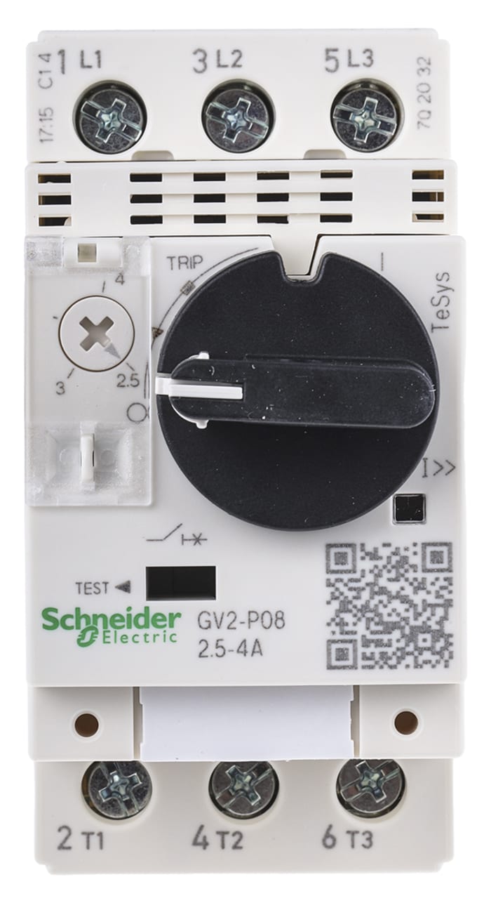 GV2P08 Schneider Electric | Schneider Electric 2.5 → 4 A TeSys Motor ...