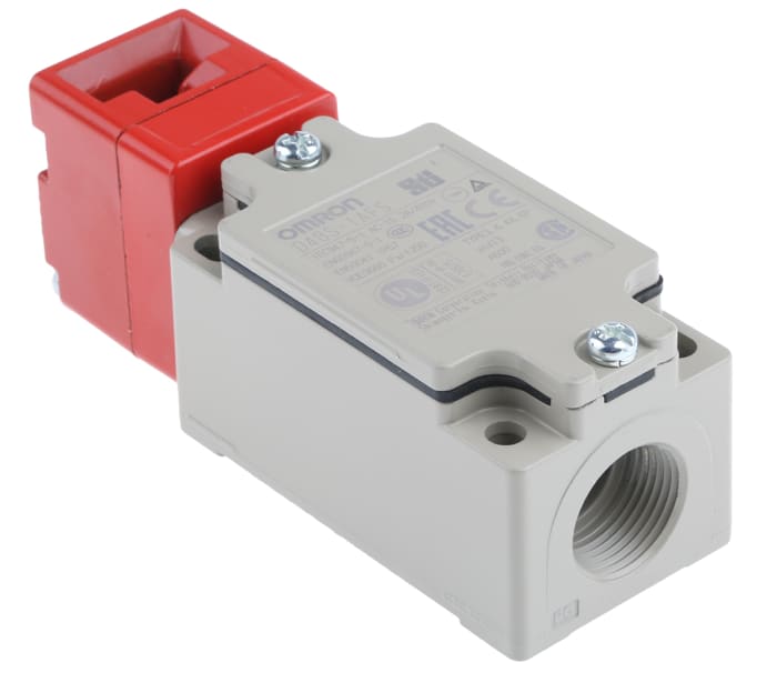 D4BS-1AFS Omron | Omron D4BS Series Safety Interlock Switch, 2NC, IP67, Plastic Housing, 400V ac ...