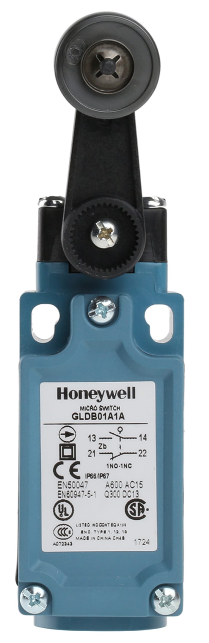 GLDB01A1A Honeywell | Honeywell GLD Series Roller Lever Limit Switch, NO/NC, IP66, SPDT 1NO/1NC ...