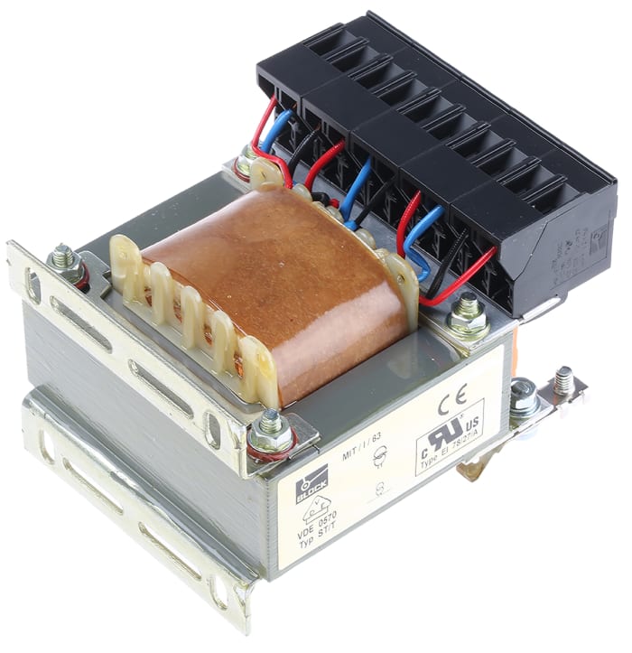 MIT/I/63 Block | Block 63VA DIN Rail Transformer, 230V ac, 400V ac ...