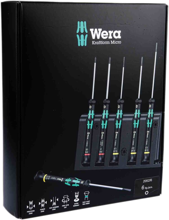 05118156001 Wera | Wera Hexagon Precision, 6-Piece | 323-2632 | RS