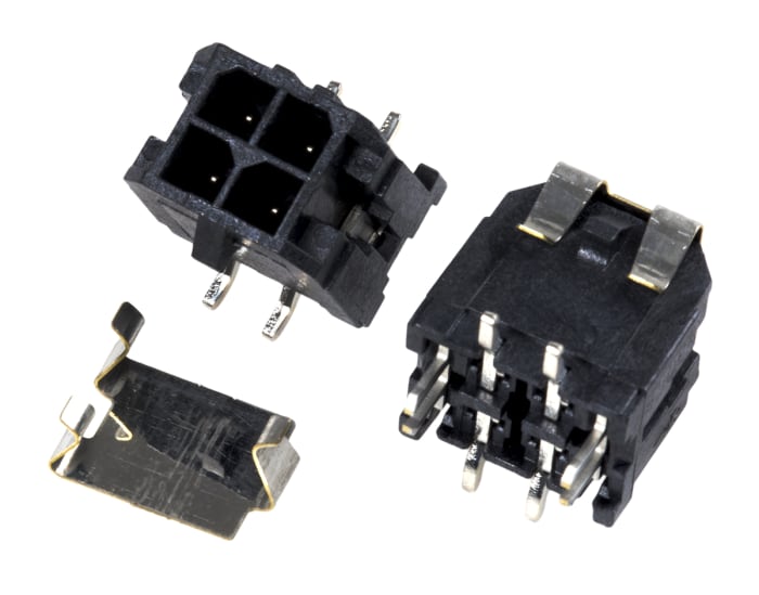 43045-0415 Molex | Molex Micro-Fit 3.0 Series Straight Surface Mount PCB Header, 4 Contact(s), 3 ...