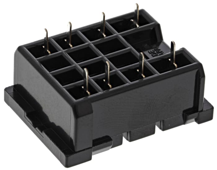 PY08-02 Omron | Omron 14 Pin 250V ac DIN Rail Relay Socket, for use ...