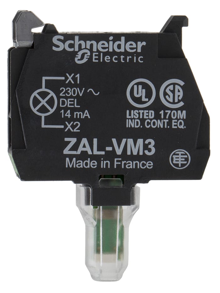 ZALVM3 Schneider Electric | Schneider Electric Harmony ZALV Light Block ...
