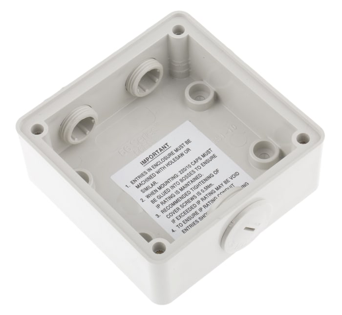 56ES1GY Schneider Electric | Schneider Electric PC Back Box, 1 Gangs ...
