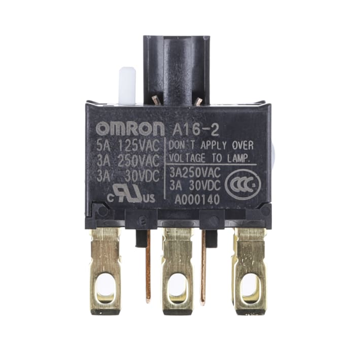 A16-2 Omron | Omron Contact Block for Use with Push Button Switch, 2CO ...