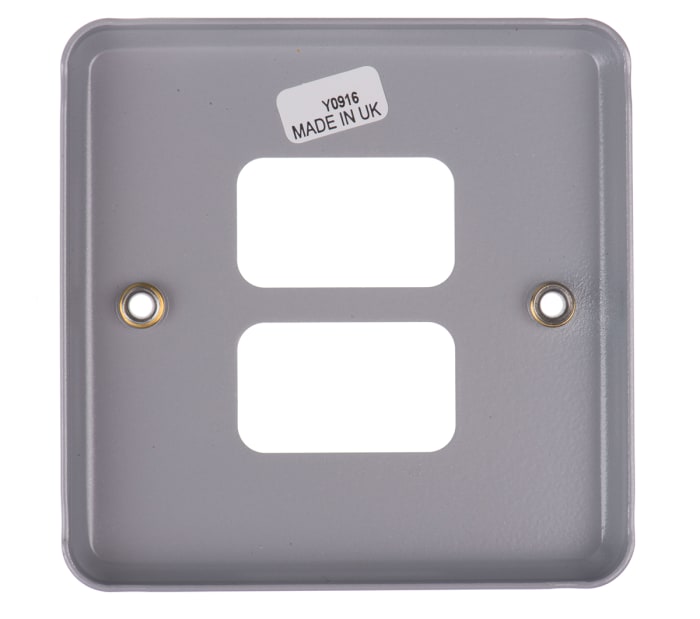 K3492 ALM MK Electric | Roseta MK Electric Gris 2 Módulos Aluminio ...