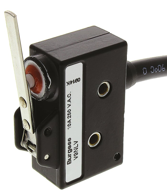 43780 Saia-Burgess | Saia-Burgess Lever Micro Switch, Pre-wired ...