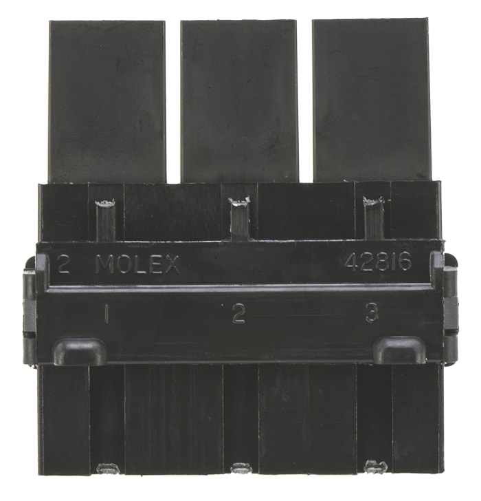 42816-0312 Molex | Molex, Mini-Fit Sr Female Connector Housing, 10mm Pitch, 3 Way, 1 Row | 342 ...