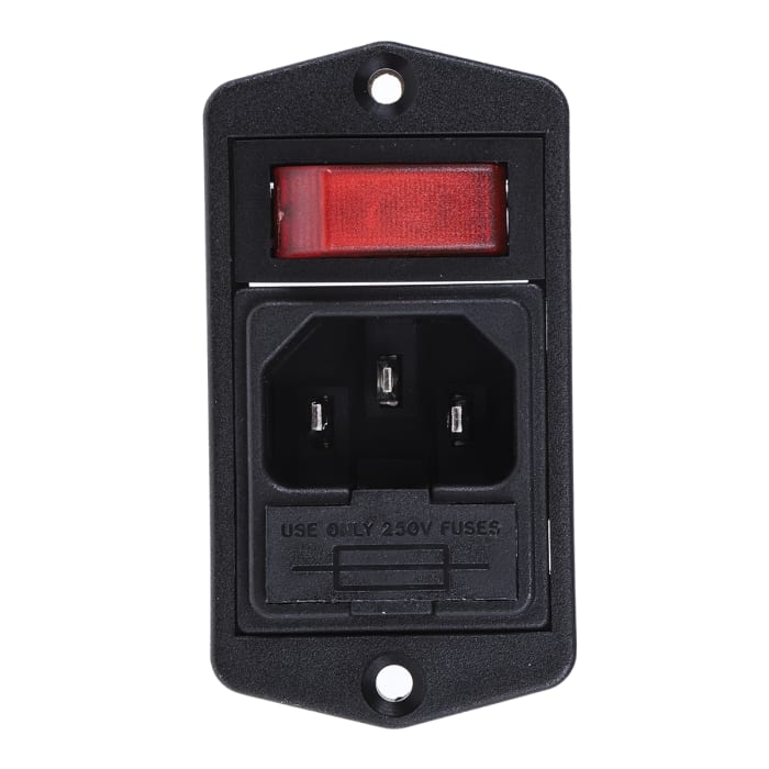 BVA01/Z0000/02 Bulgin | Bulgin C14 Panel Mount IEC Connector Male, 10A ...