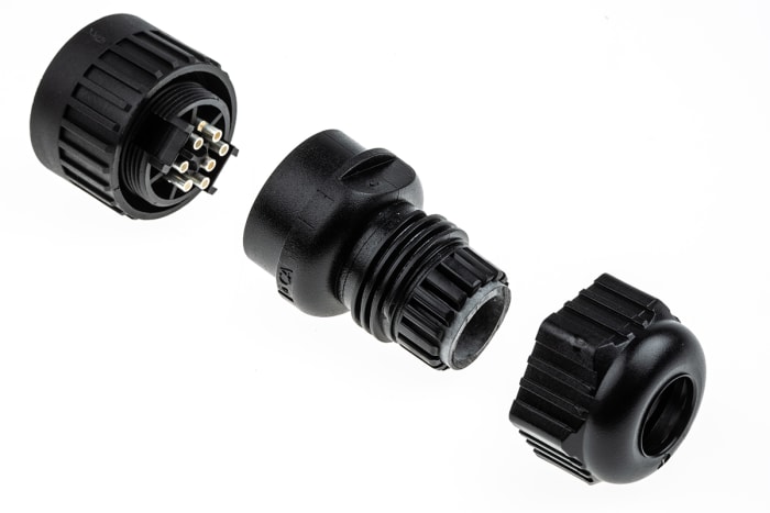 934127100 CA 6 LD Hirschmann | Hirschmann Circular Connector, 6 + PE ...